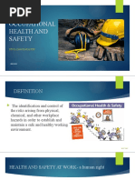 Introduction To Occupational Health & Safety | PDF | Occupational ...