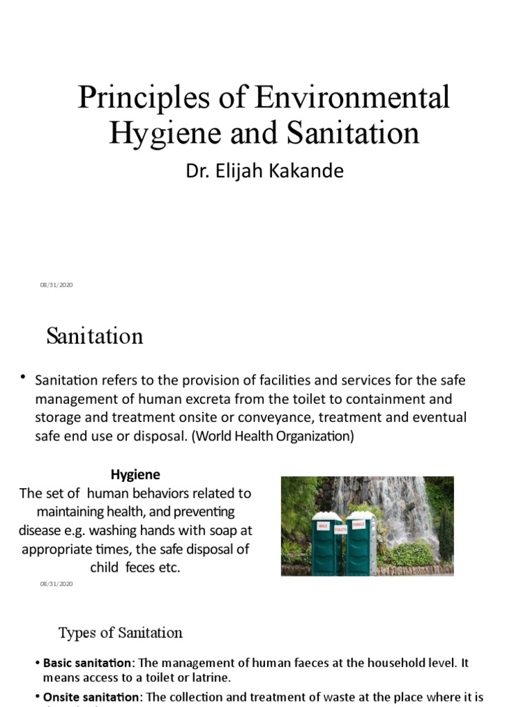 Principles of Environmental Hygiene and Sanitation4July | PDF ...