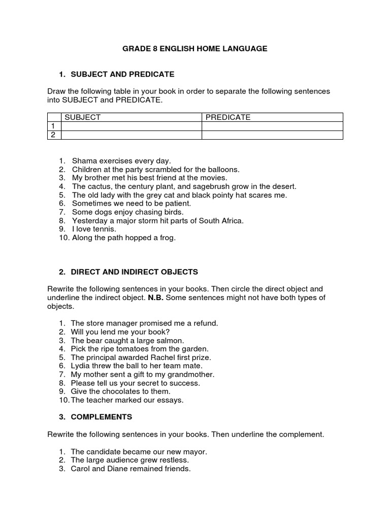 Grade 8 English Home Language | PDF | Language Mechanics | Linguistics
