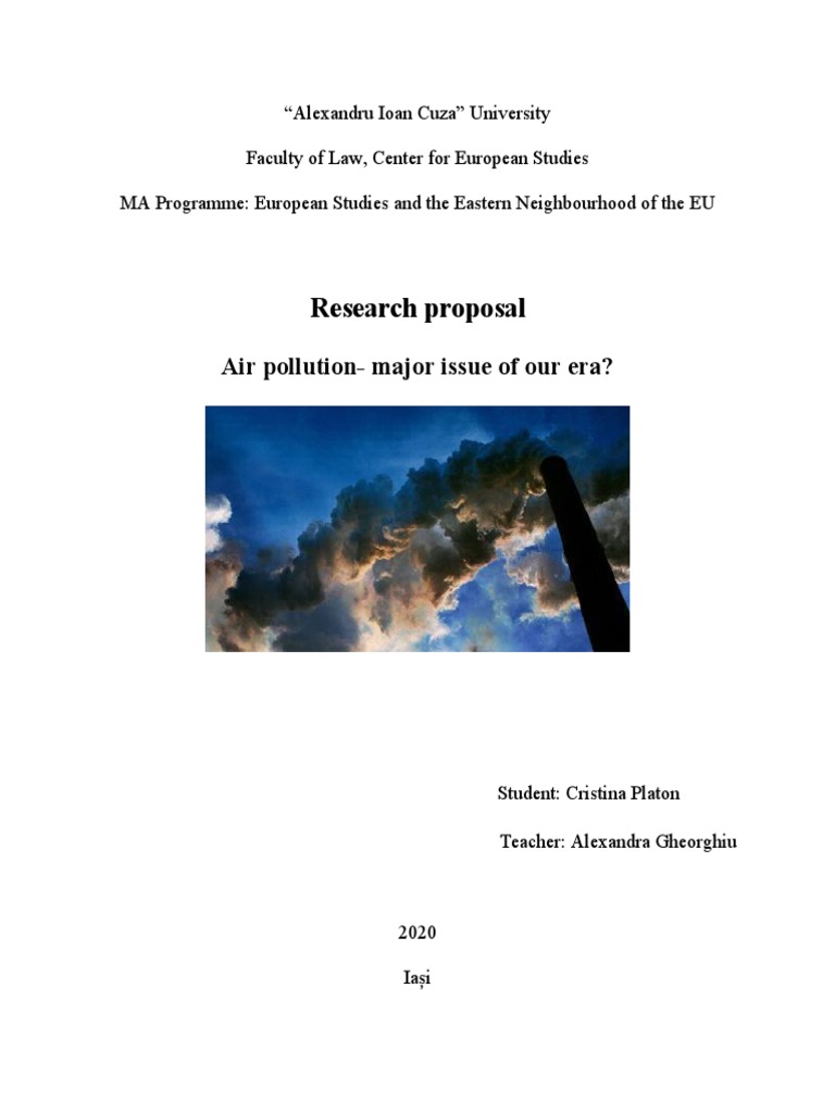 Research Proposal: Air Pollution-Major Issue of Our Era? | PDF | Air ...