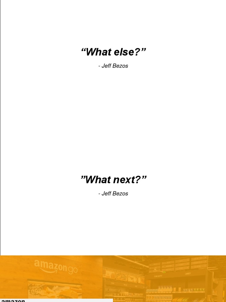Amazon Go Presentation Pdf Retail Grocery Store