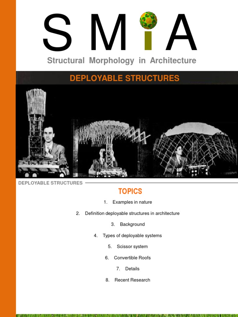 Deployable Structures in Architecture: Scissor Systems and Convertible Roofs | PDF | Space ...