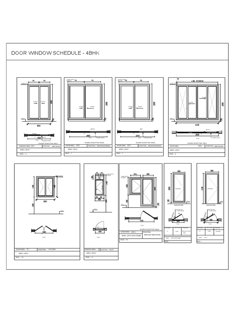 Door Window Schedule - 4Bhk: Eq Eq Eq Eq Eq Eq 4 Eq. Division Eq | PDF ...