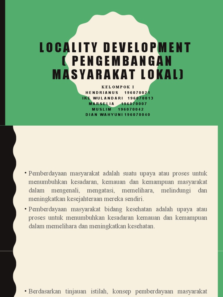 Locality Development | PDF