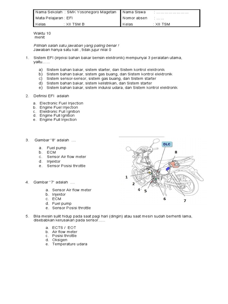 Soal Injeksi 3 TSM B | PDF