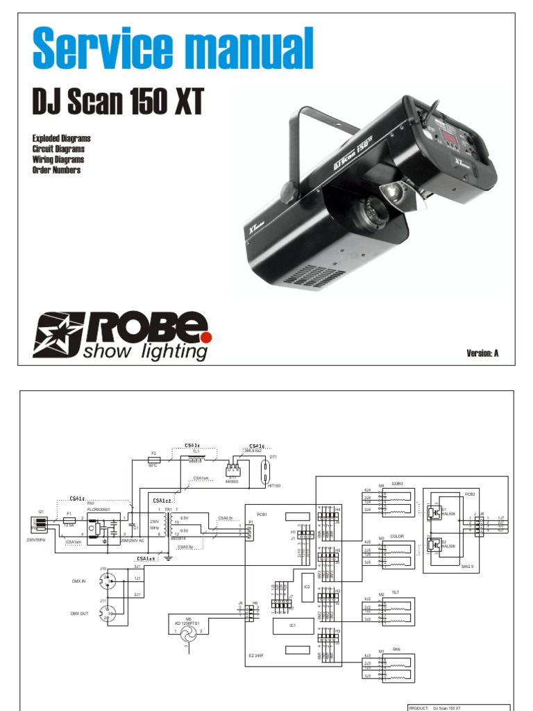 Service Manual: DJ Scan 150 XT | PDF