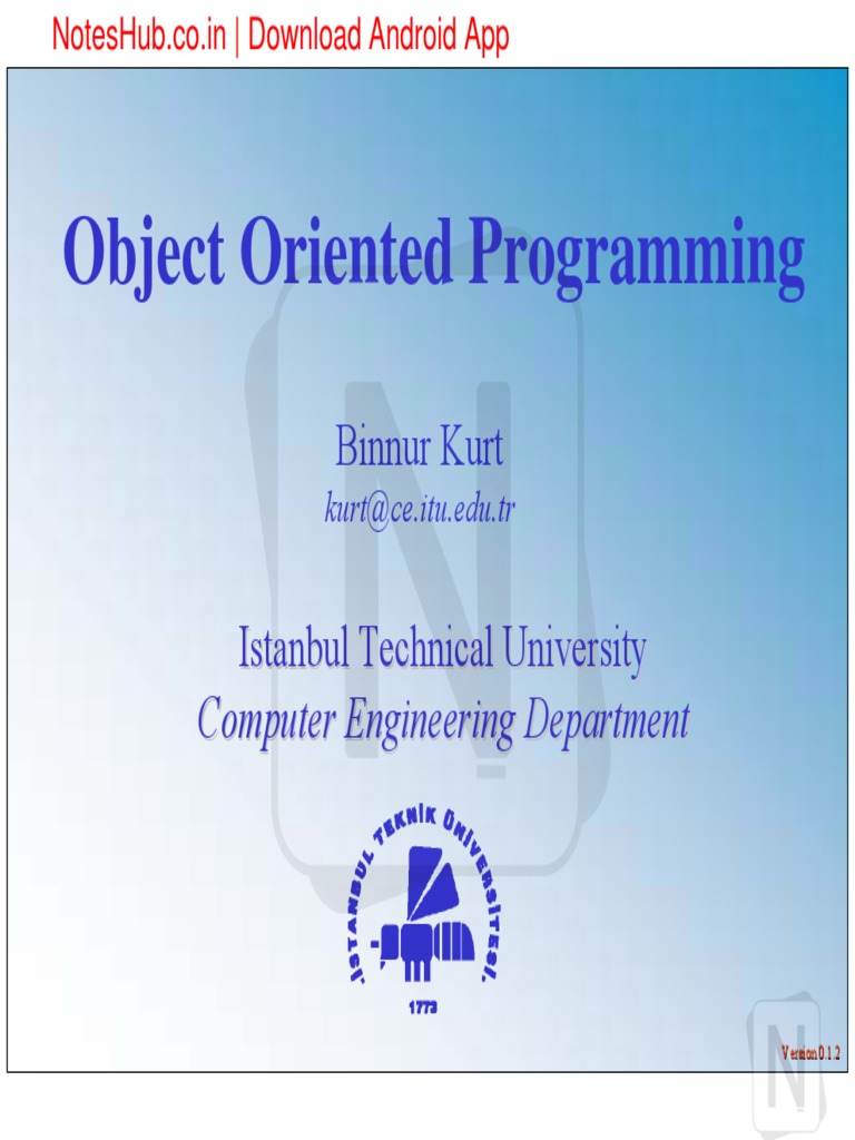 Oops With C++ PPT Complete PDF | PDF | Object Oriented Programming | Computer Programming