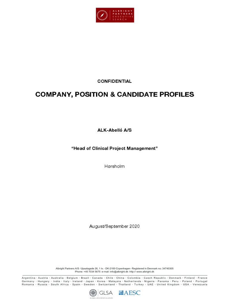 CPC Profiles - Head of Clinical Project Management PDF | PDF | Allergy ...