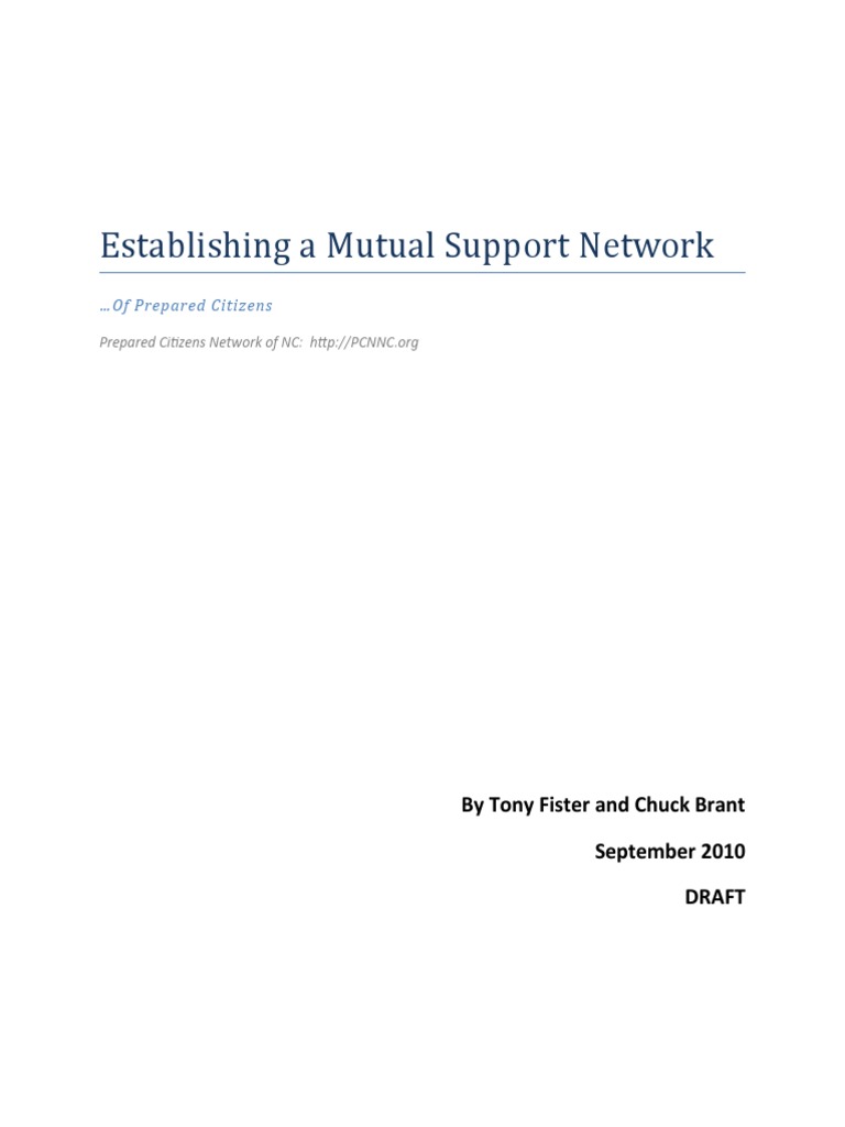 Building a Community Support Network | PDF | Leadership | Supermajority