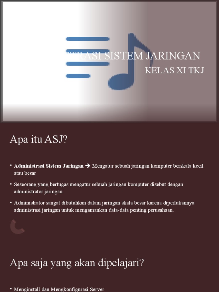 Pengenalan Asj Kelas Xi TKJ | PDF