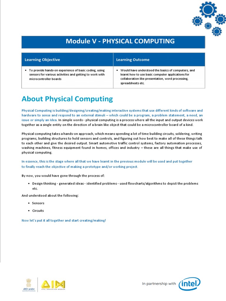 Introduction To Physical Computing | Download Free PDF | Arduino ...