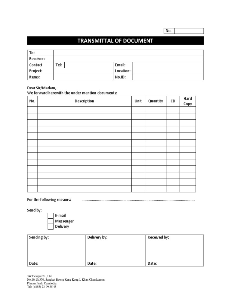 Transmittal of Document | PDF