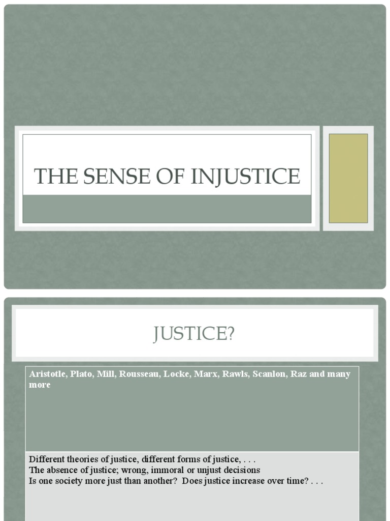 Exploring the Psychology of Perceived Injustice: How Individuals ...