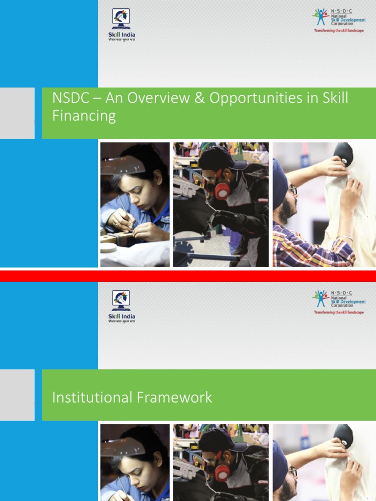 NSDC - An Overview and Opportunities in Skill Financing | PDF ...