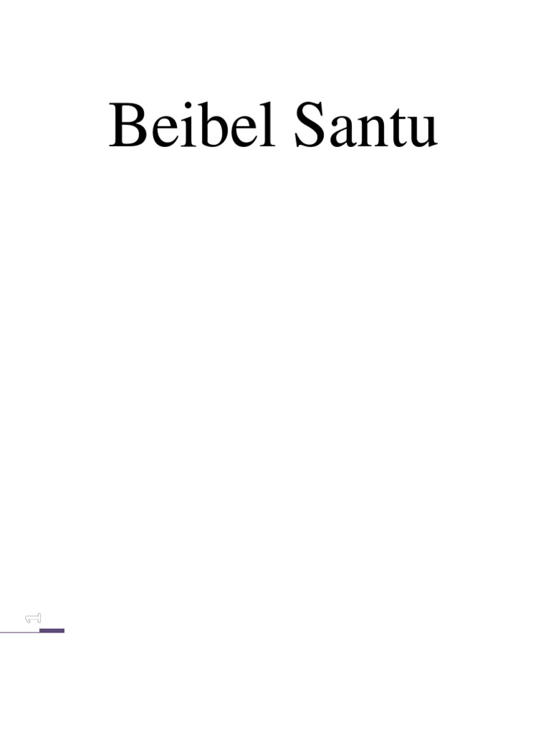 Beibel Santu (Papiamentu) | PDF | Gente de la Torá | Biblia hebrea