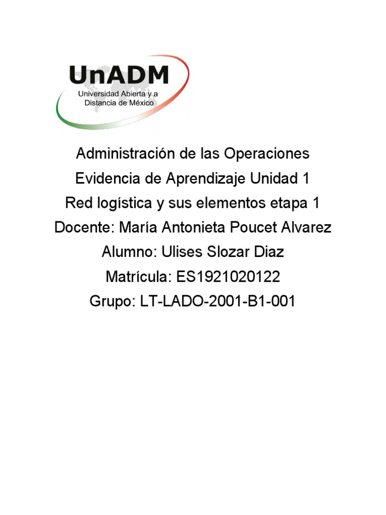Lado U1 Ea Ulsd | PDF | Logística | Transporte