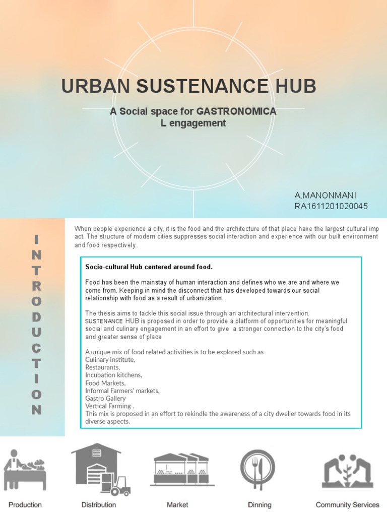 Gastronomy Sustenance Hub | PDF | Urban Agriculture | Foods