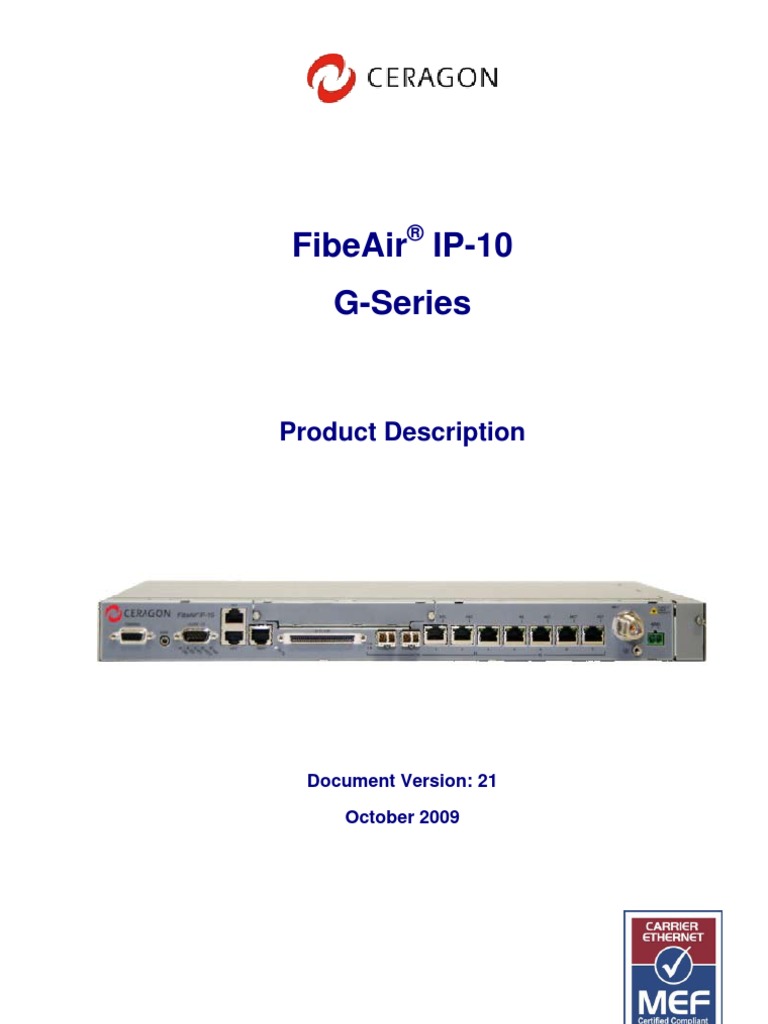 New Ceragon MW Product IP10 | PDF | Quality Of Service | Network Topology