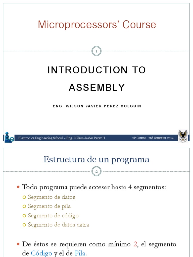 Tema3. Assembly | PDF | Lenguaje ensamblador | Desarrollo de software