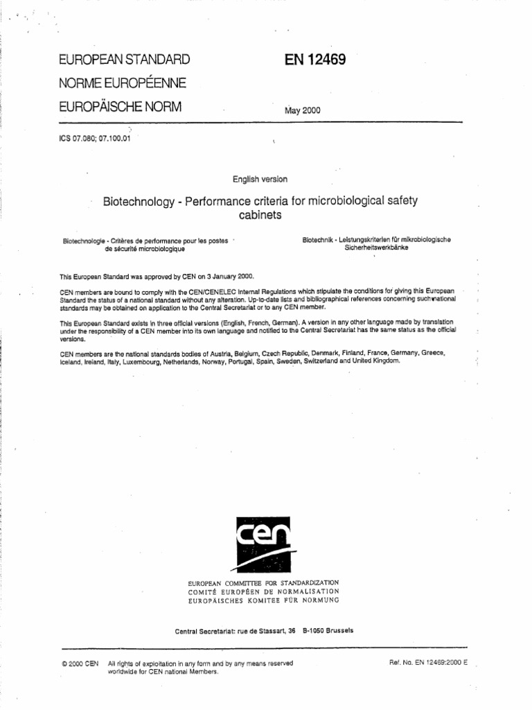 En 12469 2000 PDF | PDF