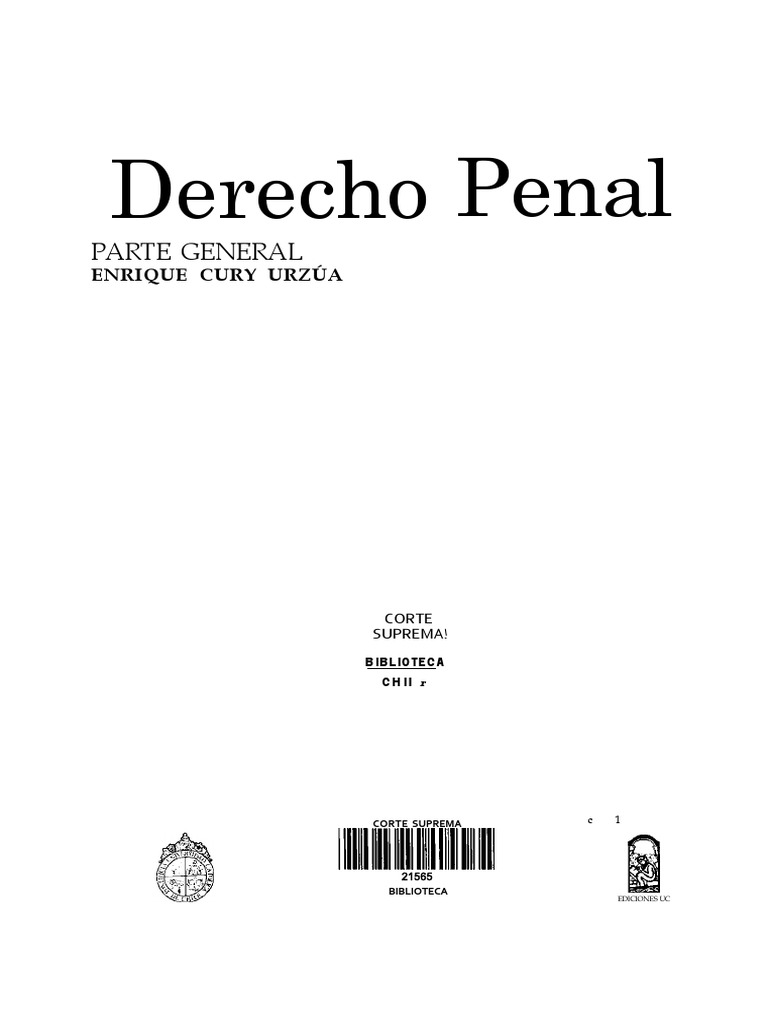 Cury Urzúa, Enrique - Derecho Penal 80-91 | PDF | Derecho penal | Castigos