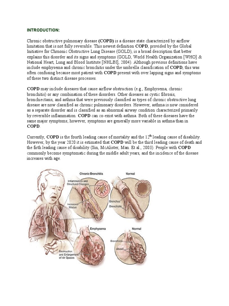 Case Study COPD | PDF | Chronic Obstructive Pulmonary Disease | Lung
