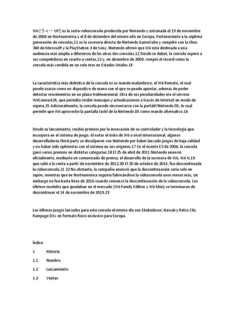 Wii | PDF | Wii | Nintendo