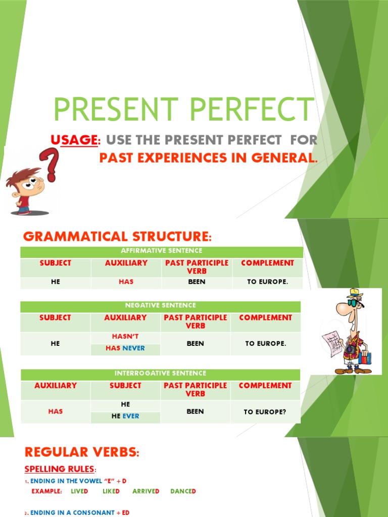 Present Perfect | PDF | Verb | Syntax