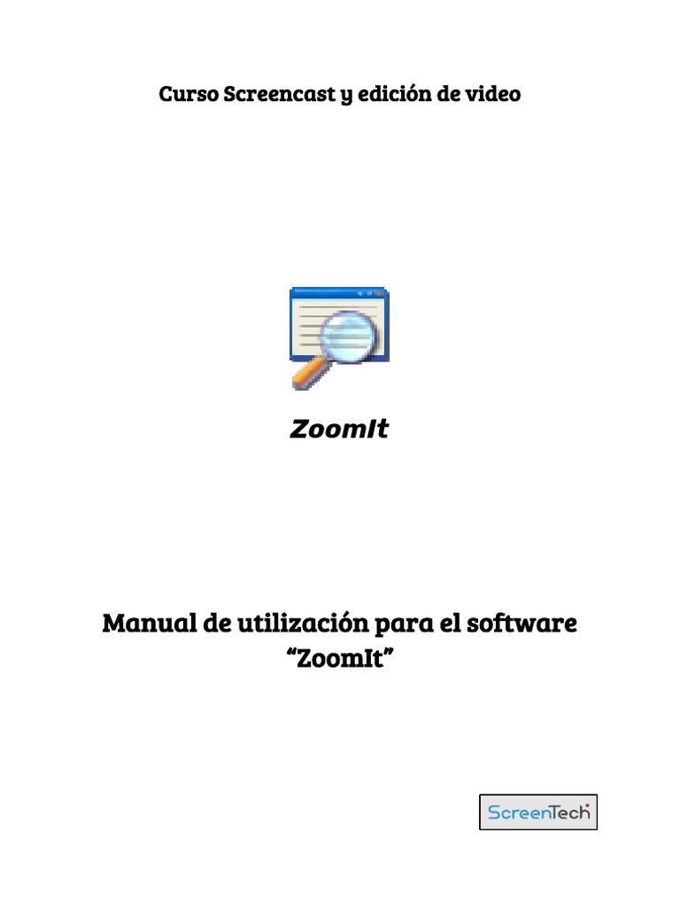 Manual ZoomIt - ScreenTech | PDF | Informática | Software