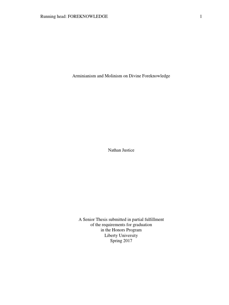 Simple Foreknowledge Vs Middle Knowledge | PDF | Predestination | Free Will