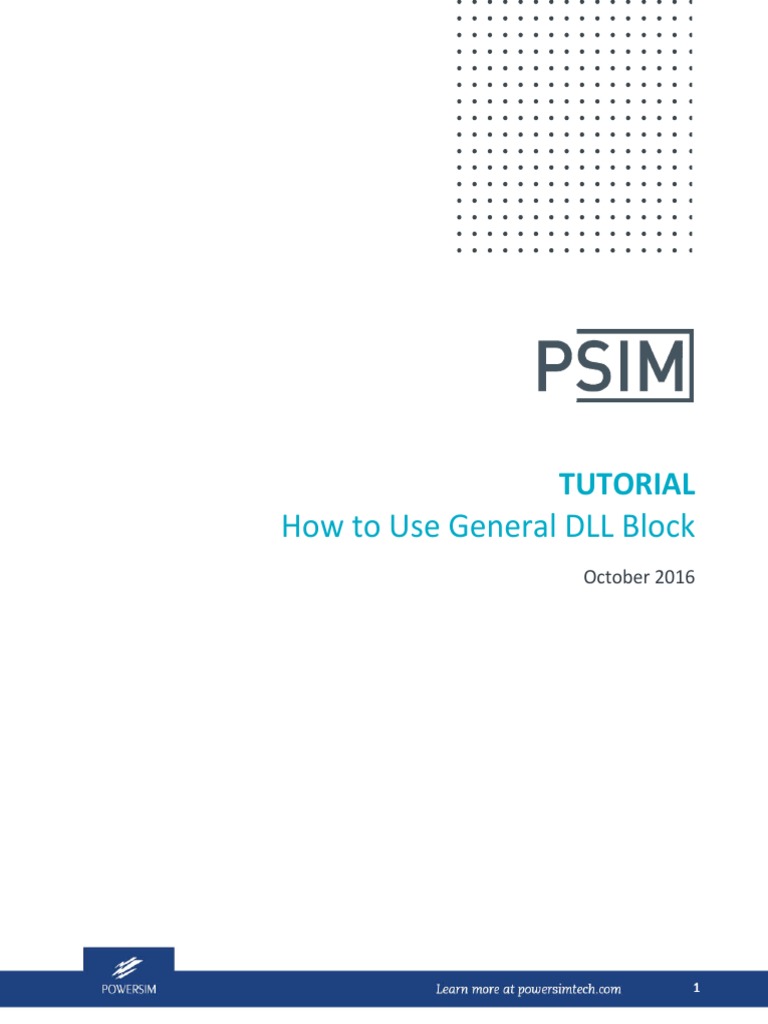 Tutorial General Dll Block Pdf Parameter Computer Programming Subroutine