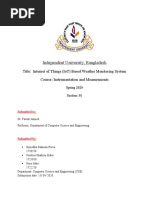 IOT Based Weather Monitoring System | PDF | Internet Of Things | Sensor