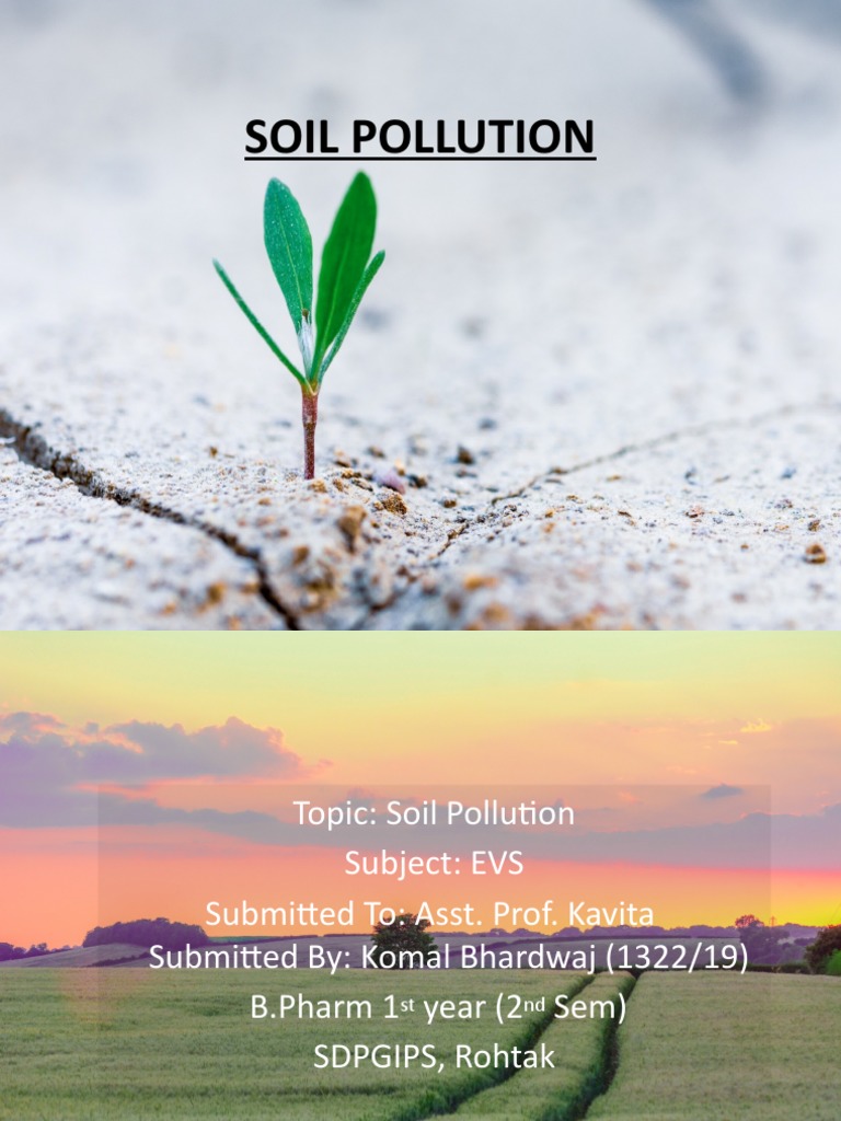 Soil Pollution Causes & Effects | PDF | Landfill | Erosion