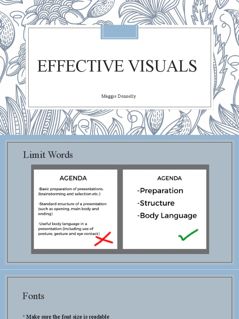 Effective Visuals | PDF