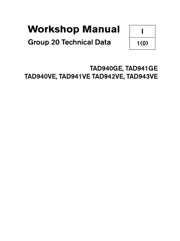 Tad940ge, Tad941ge - Tad940ve, Tad941ve Tad942ve, Tad943ve | PDF ...