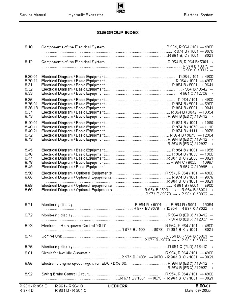 Sistema Electrico Liebherr PDF | PDF | Vehicles | Vehicle Technology