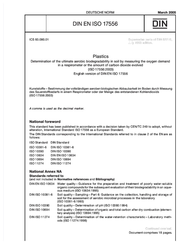 Iso 17556 - 1 PDF | PDF | Regulation | Metrology