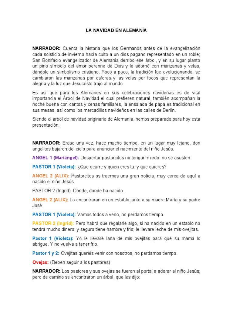 La Navidad en Alemania | PDF | Árbol de Navidad | Navidad