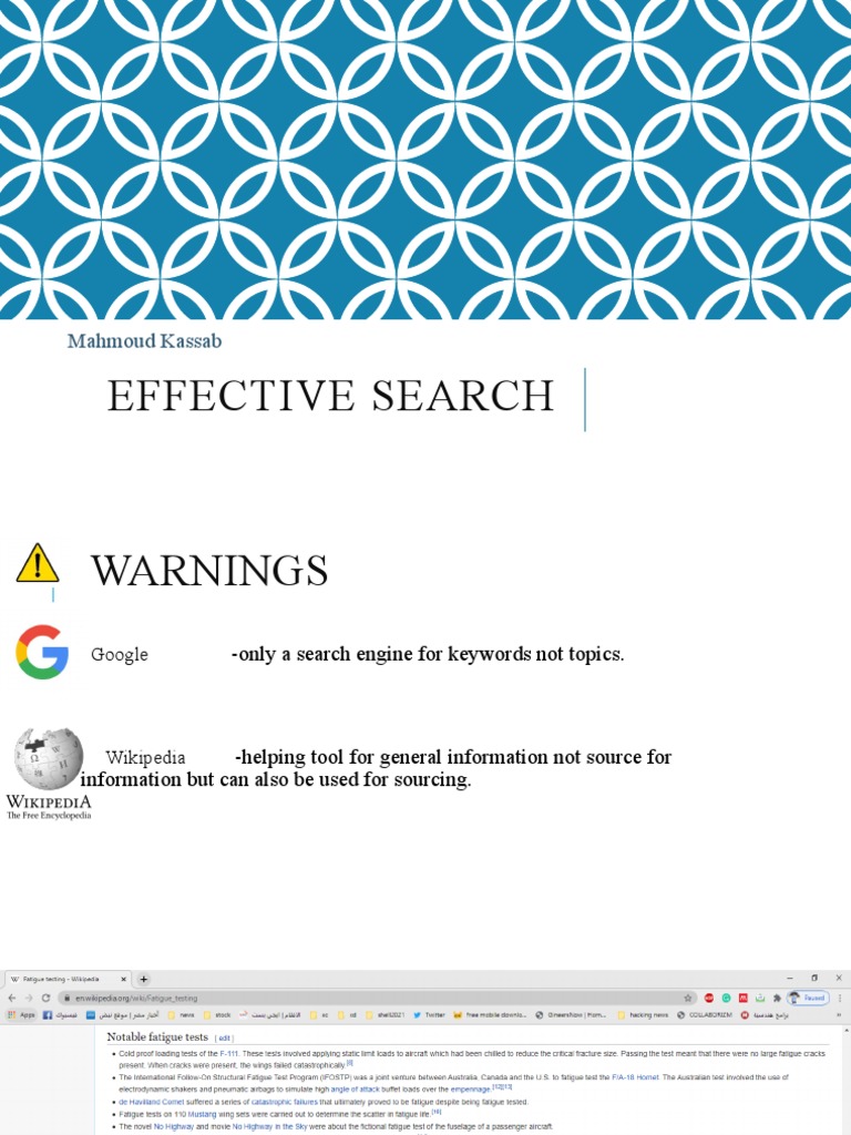 Effective Search Strategies and Tools | PDF | Social Science | Religion ...