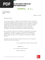 Modelo Carta Circular Estilo Moderno U4 | PDF