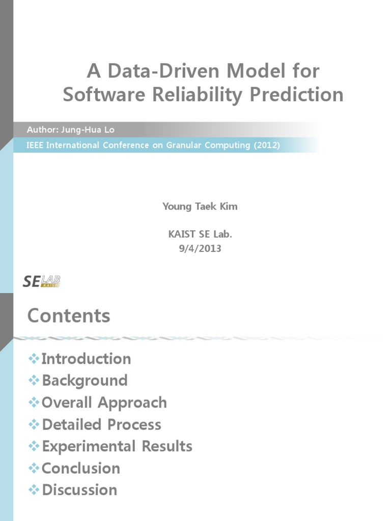 A Data-Driven Model For Software Reliability Prediction | PDF ...