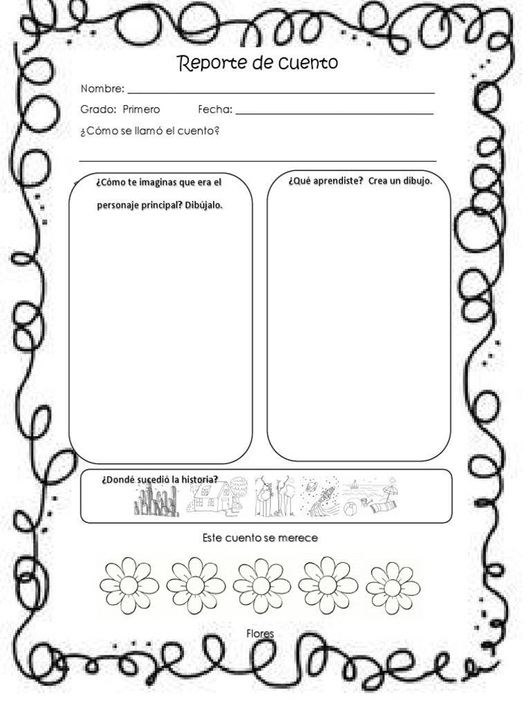 Formatos Reportes de Cuento | PDF