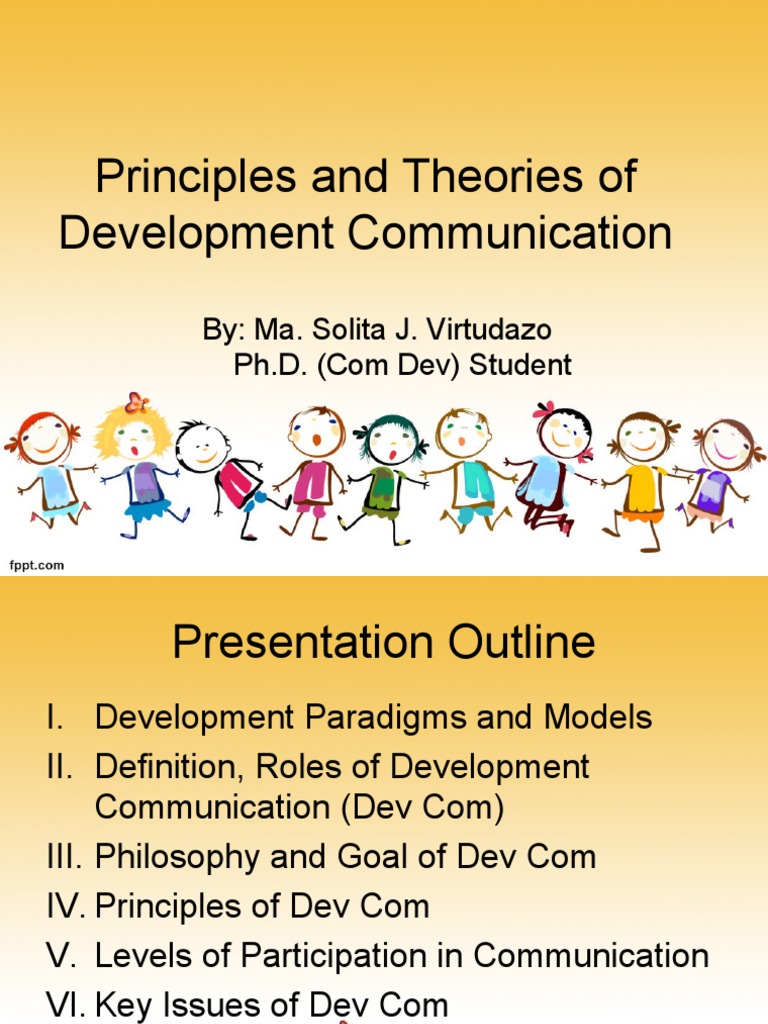 Principles and Theories of DevCom | PDF | Modernization Theory ...