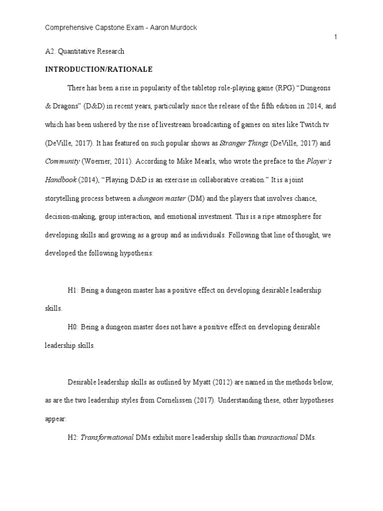 Comprehensive Capstone Exam | PDF | Institutional Review Board | Leadership