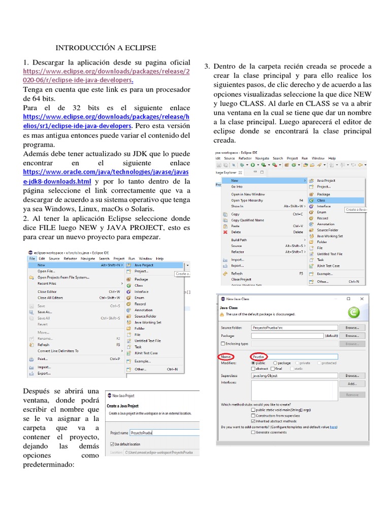 Introductorio Java PDF | PDF | Eclipse (software) | Java (lenguaje de programación)