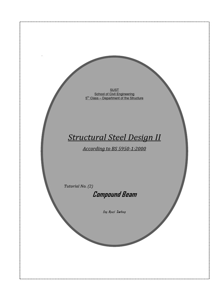 Structural Steel Design II: Compound Beam | PDF | Beam (Structure ...