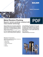 SULZER Random Packings | PDF | Distillation | Chemical Process Engineering