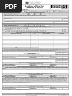 Bir 1601f | PDF | Withholding Tax | Internal Revenue Service