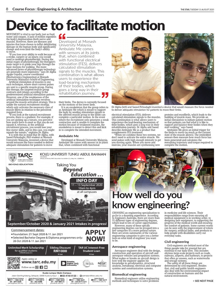 Course Focus - Engineering & Architecture - 11 August 2020 | PDF ...