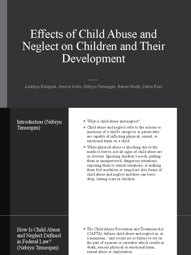 Understanding Child Abuse and Neglect | PDF | Child Abuse ...